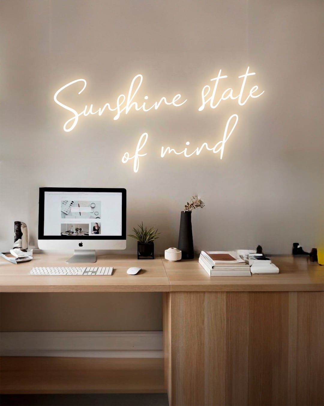 Sunshine State of Mind - Neon Sign, LED Neon Illuminated Text ...