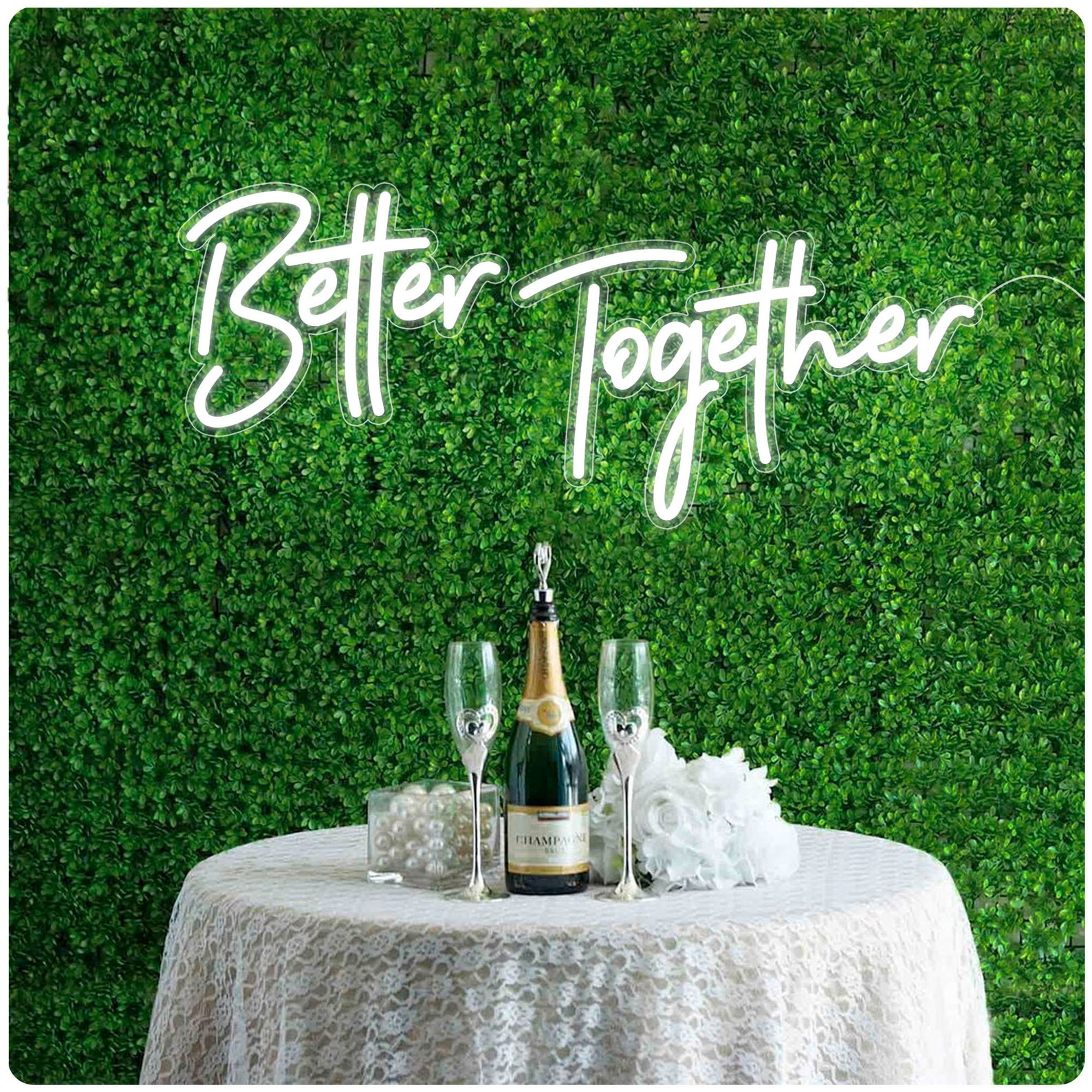 Better Together - LED Neon Sign for Wedding Reception Decoration ...