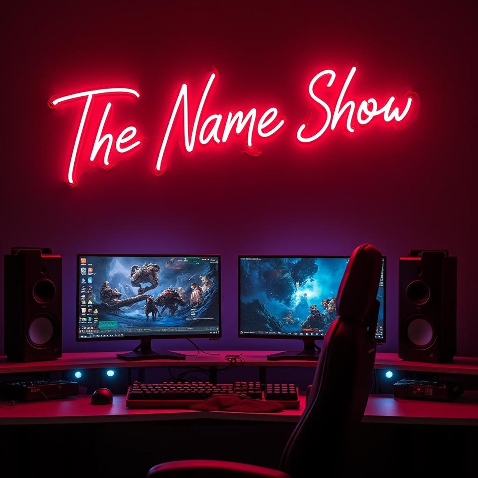 LED Neon Sign - the Name Show, Professional Decor Elevating Podcast ...