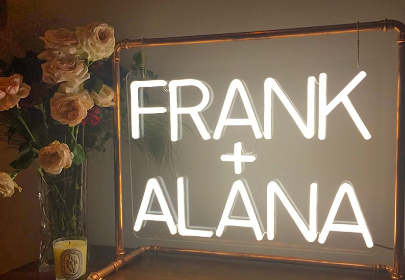 Your Names in Neon Lights! Wedding Reception Neon Sign, Personalized ...