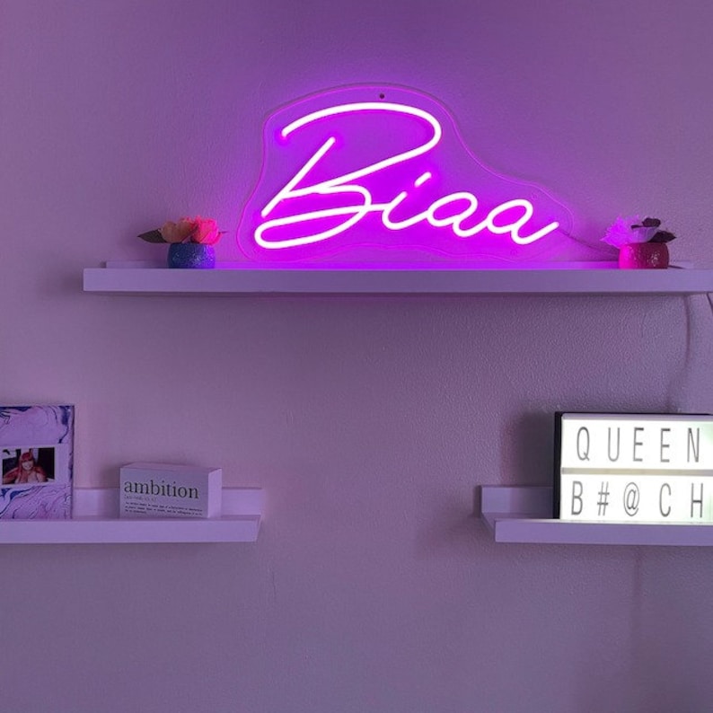 Name in Neon Lights Custom LED Neon Sign Personalized Wall - Etsy
