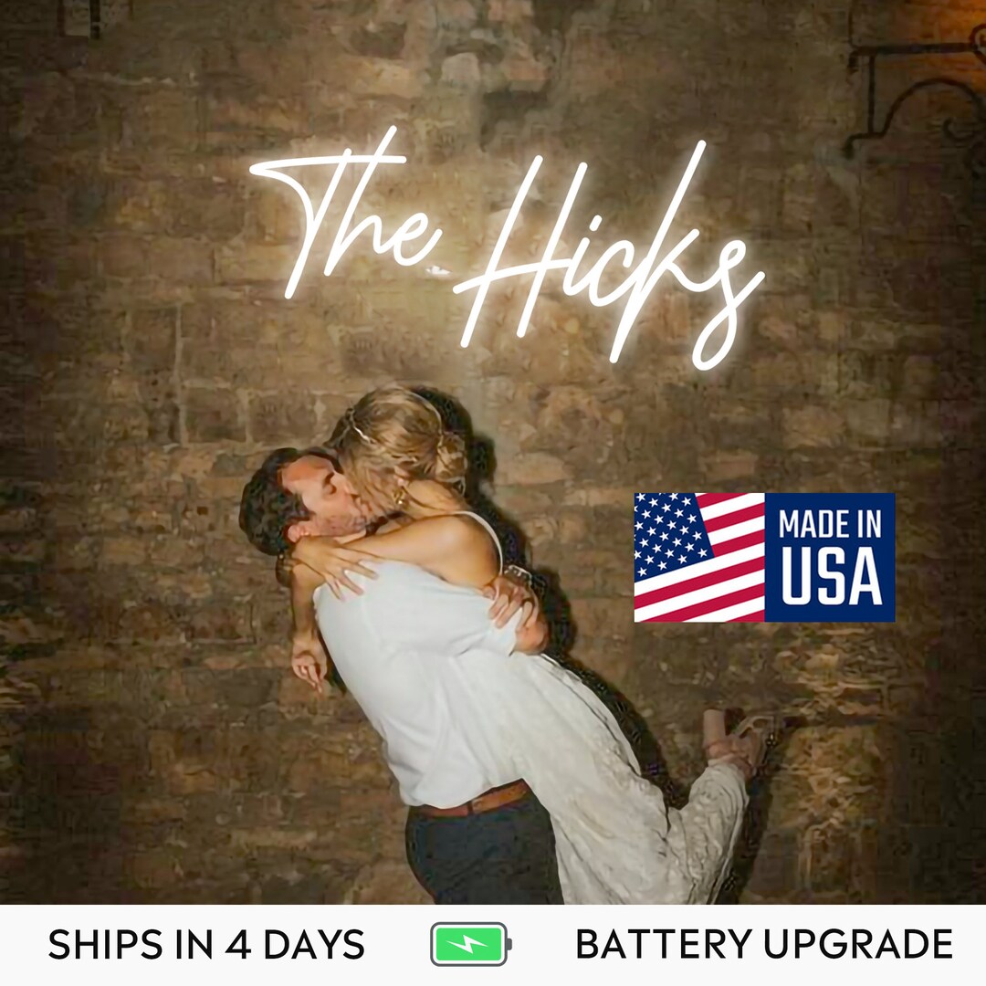 Wedding Neon Sign - Personalized Signage for Wedding Reception, Custom ...