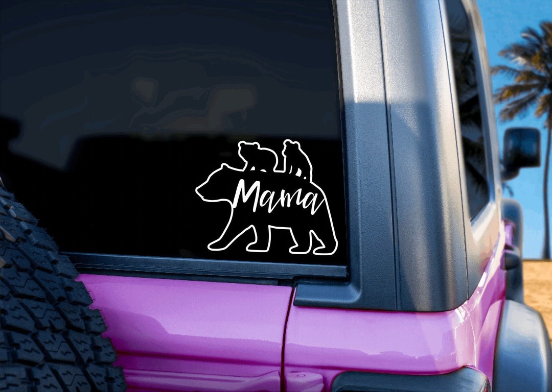 Mama Bear Car Decal | Baby on Board Decal | Mama Bear Car Sticker ...