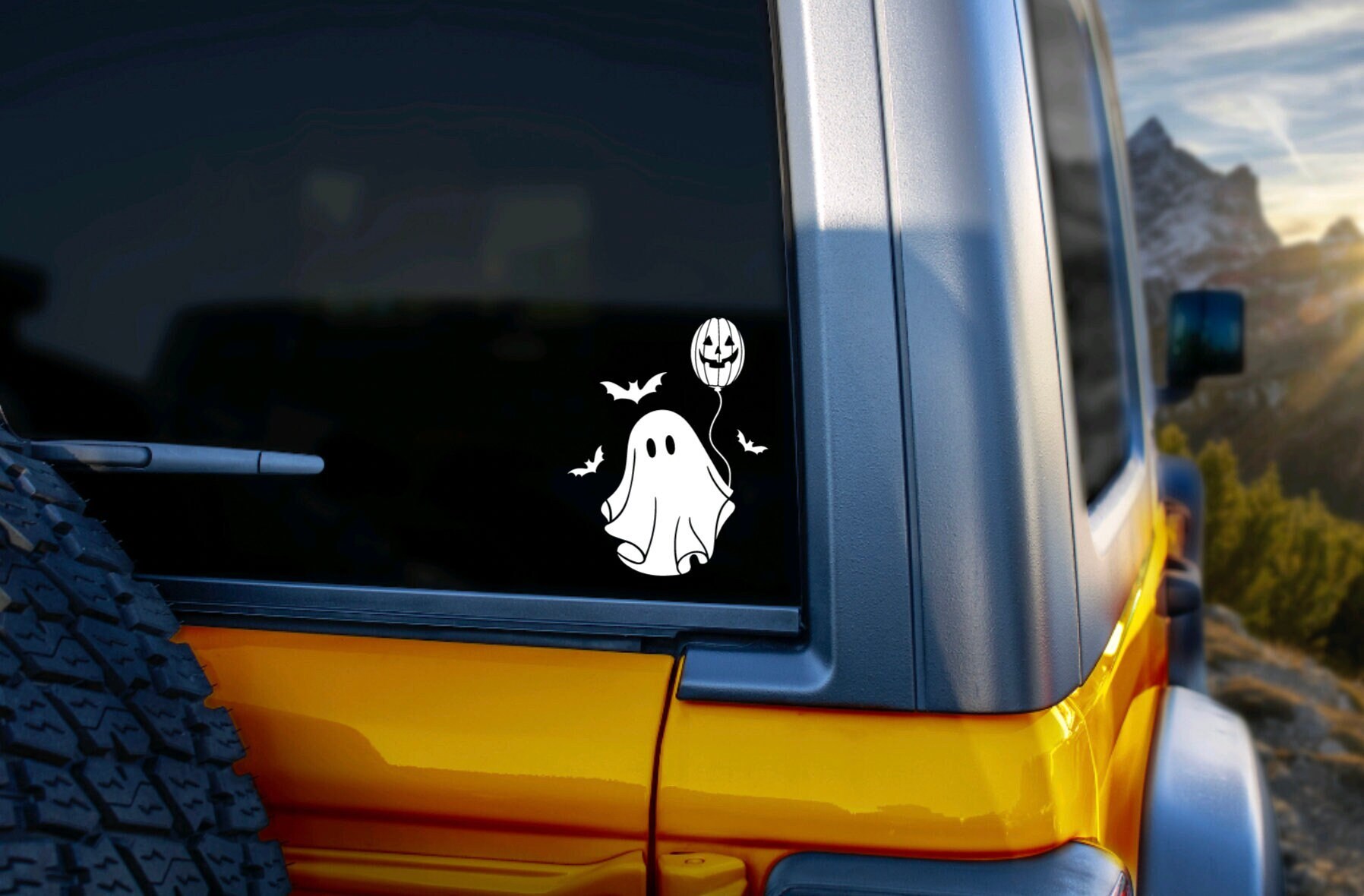 Baby on Board Car Decal Ghost Pumpkin Car Sticker Ghost Car Sticker ...