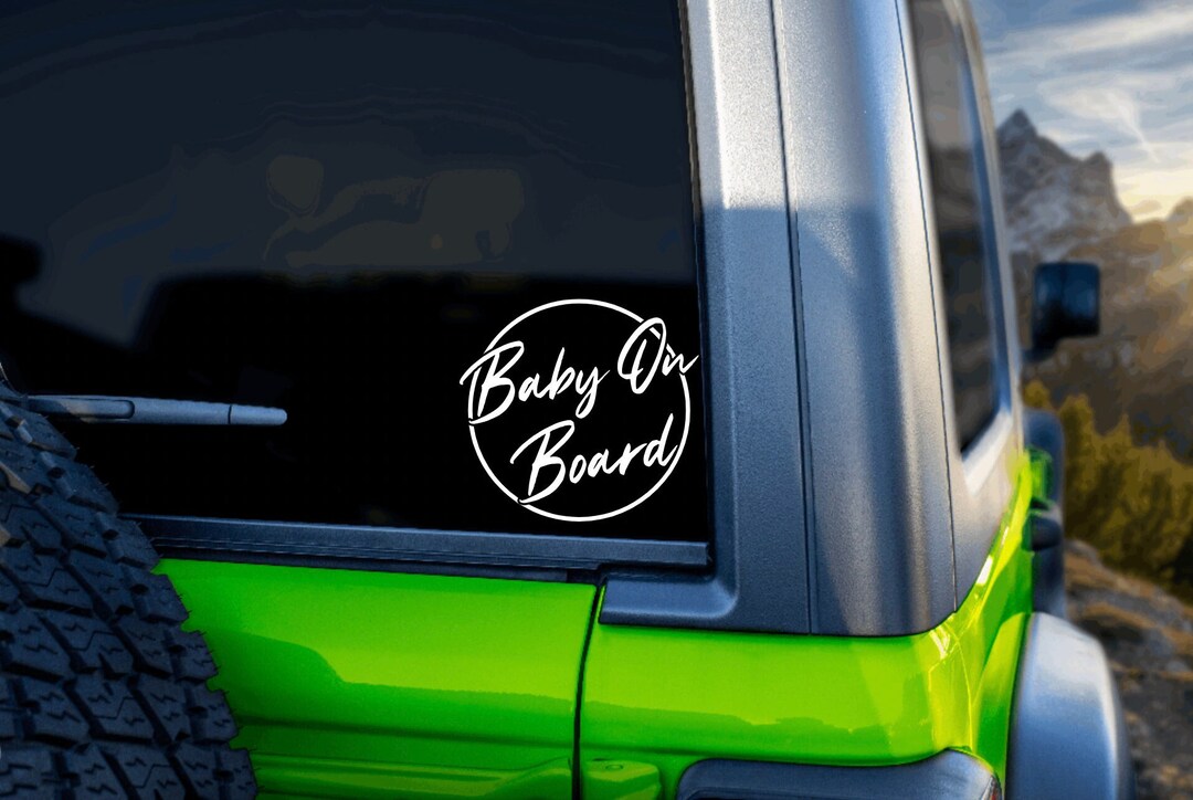Baby on Board Car Decal | Baby on Board Sticker | 50's Diner Inspired ...