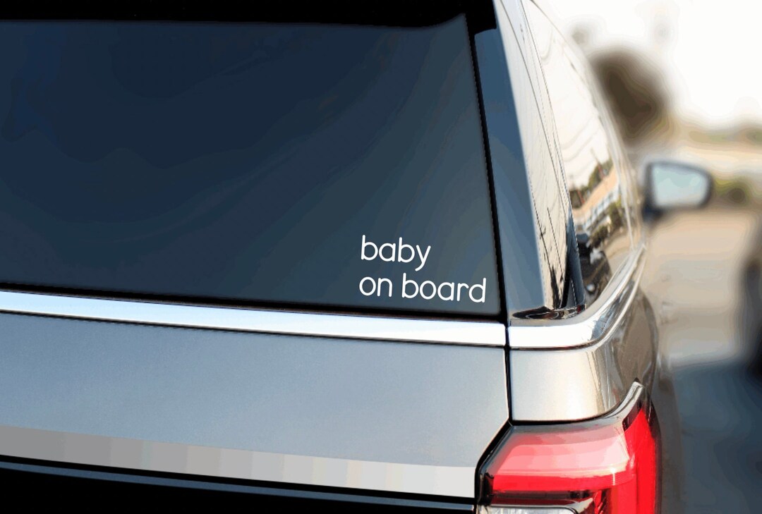 Baby on Board Car Decal | Baby on Board Sticker | Simple Car Sticker ...