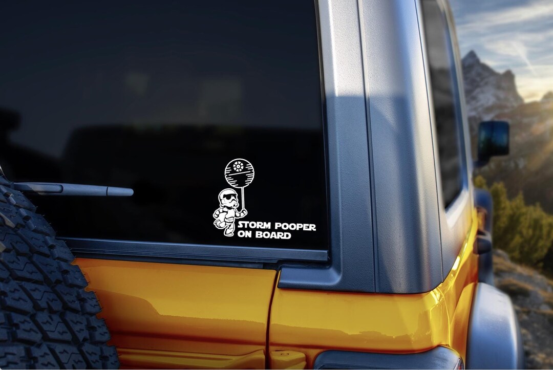 Storm Pooper on Board Decal | Vehicle Sticker | Star Wars Inspired ...