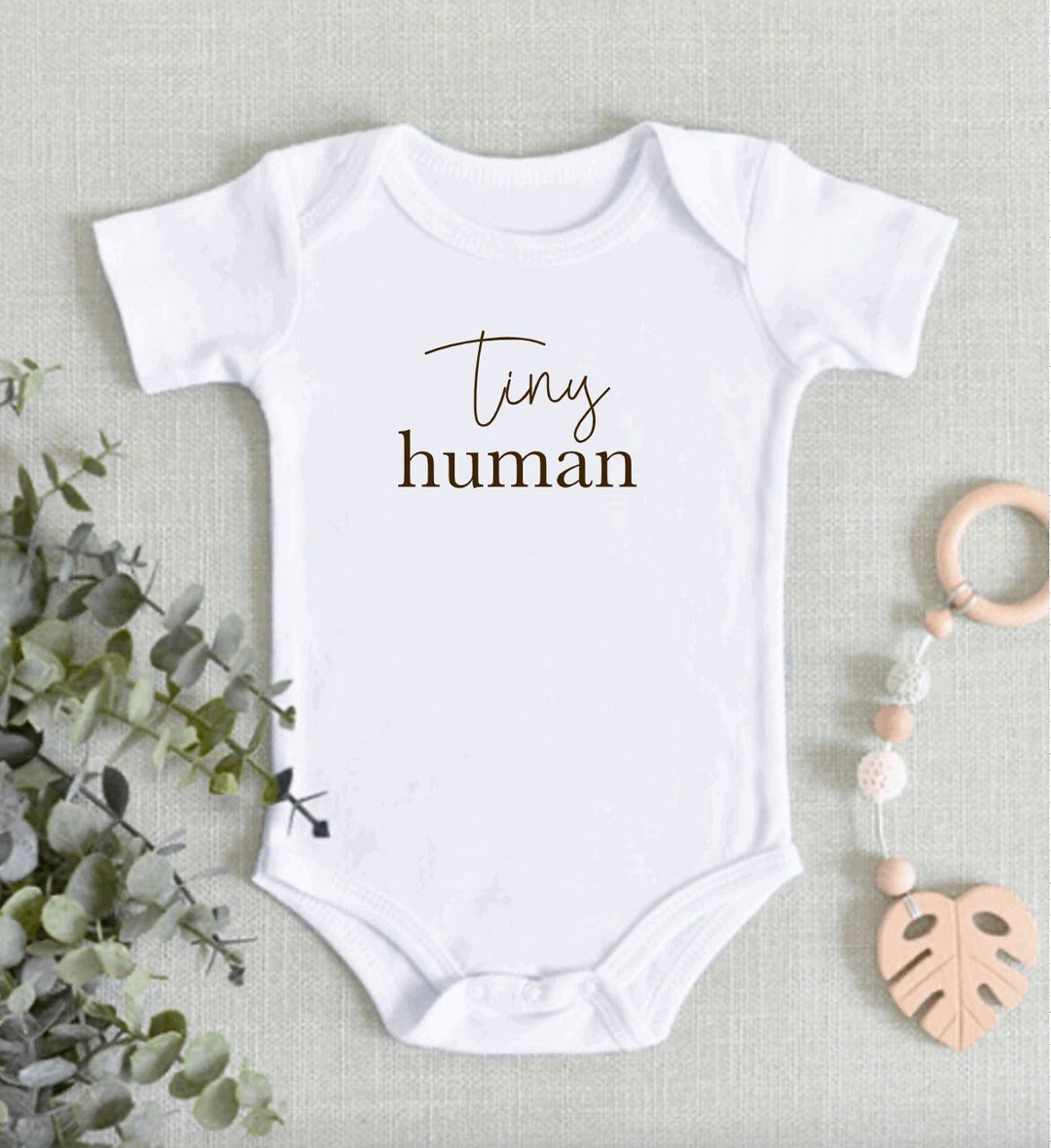 Tiny Human Baby Onesie® Bodysuit | Baby Shower Gift | Cute Baby Onesie ...