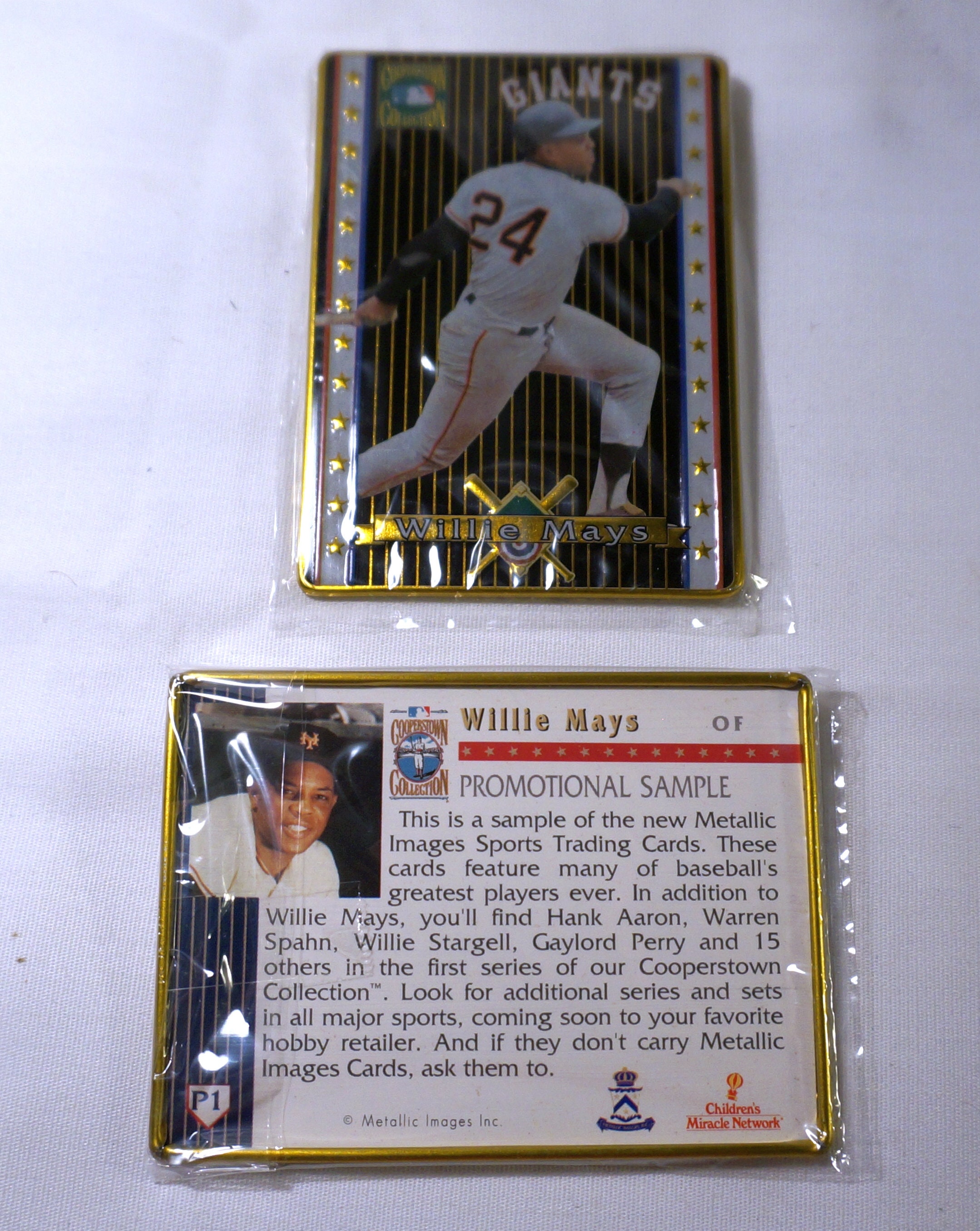 1995 Metallic Impressions Cooperstown Collection Willie Mays | Etsy