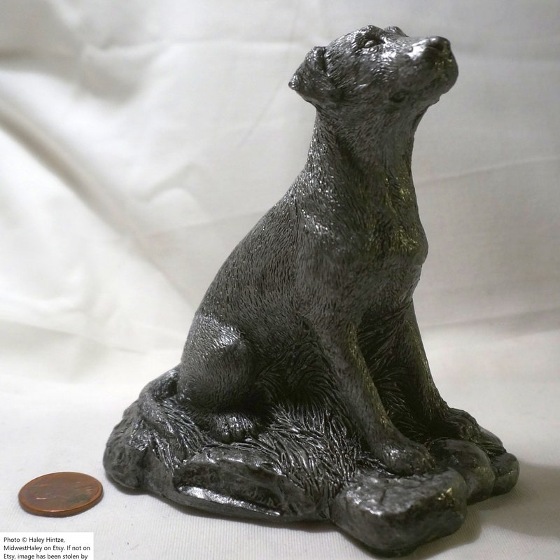 Antique Spaniel Statue - Etsy