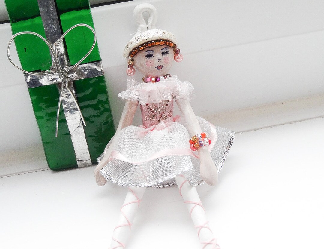 Miniature Ballerina Doll Necklace: Handmade Wearable Art Pendant - Etsy