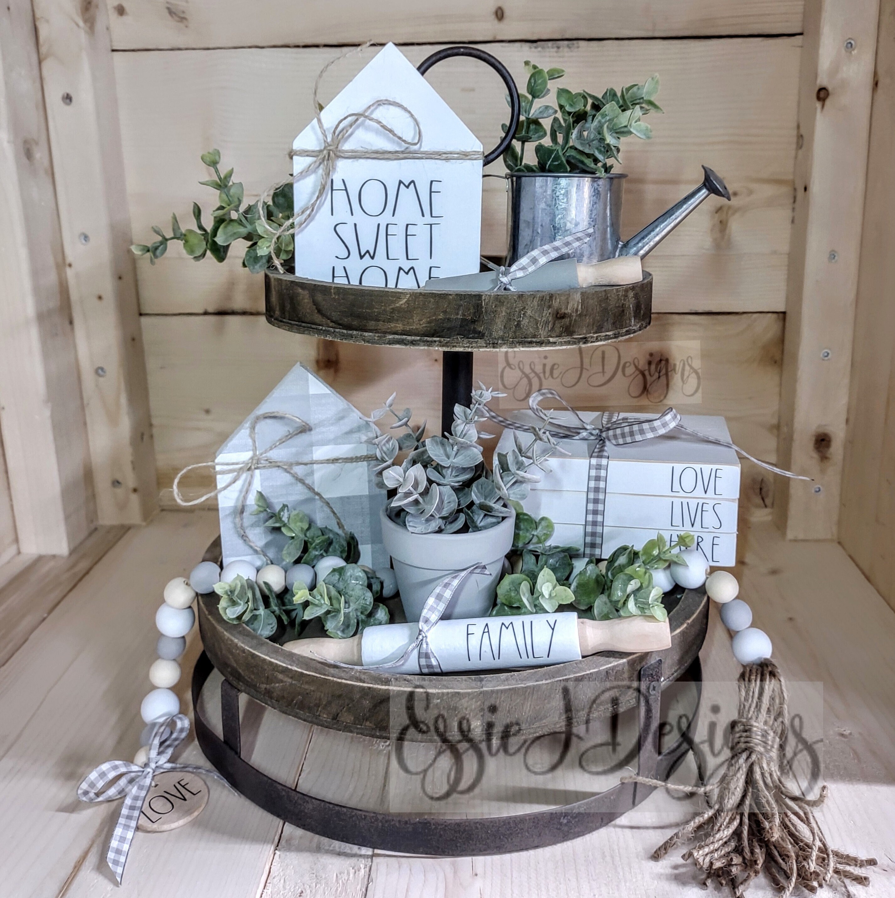 Tier Tray Decor Bundle Tiered Tray Decor Bundle Summer - Etsy