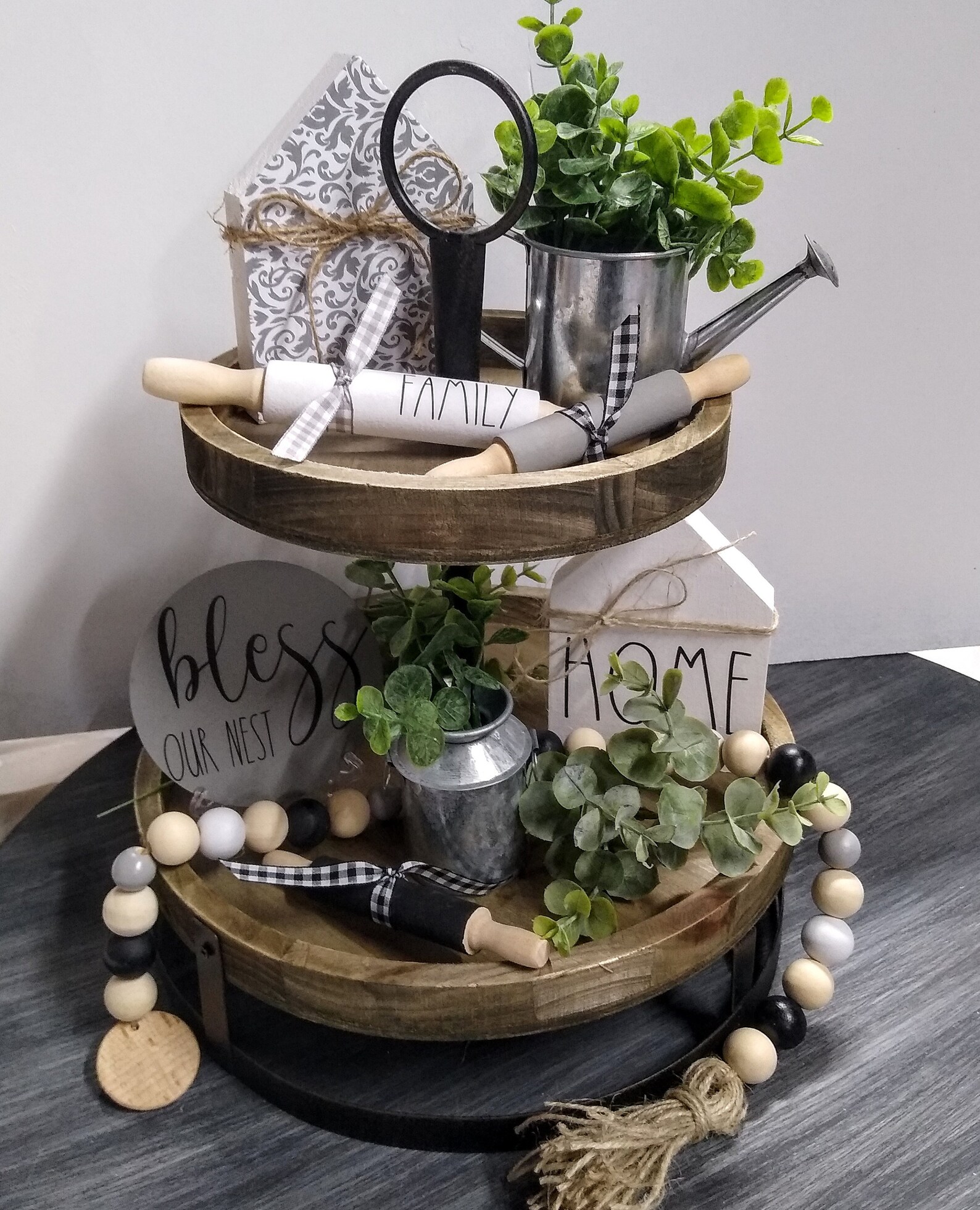 Tiered Tray Decor Bundle Tier Tray Decor Farmhouse Mini - Etsy