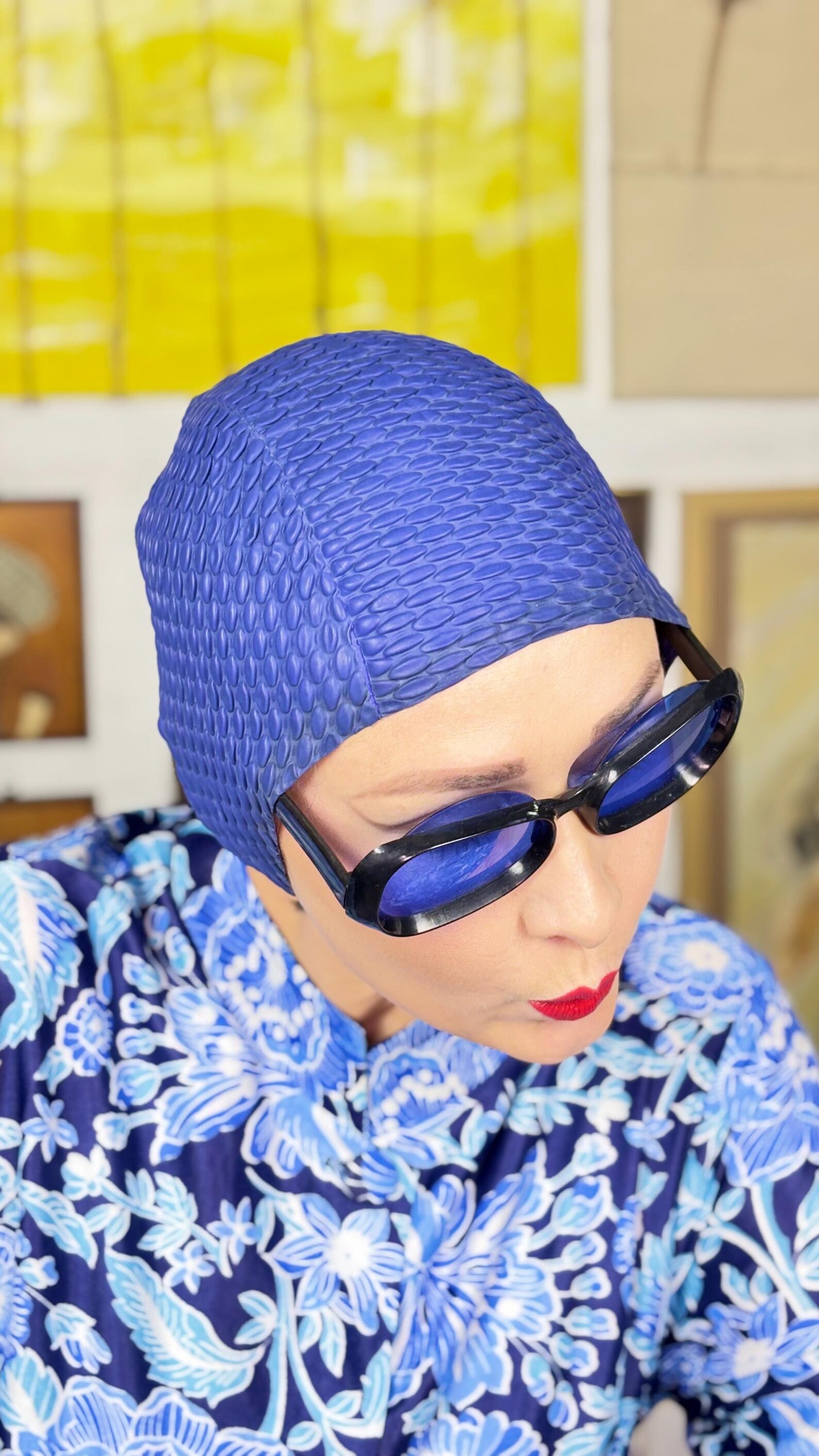 70s Swim Cap - Etsy
