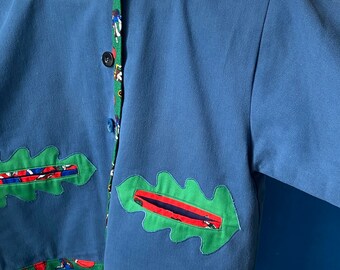 Sashiko & Patchwork Reversible Jacket - Etsy