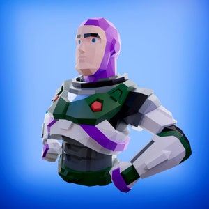 Papercraft Buzz Lightyear, DIY PDF, FDX, Low Poly, Origami, Pepakura ...