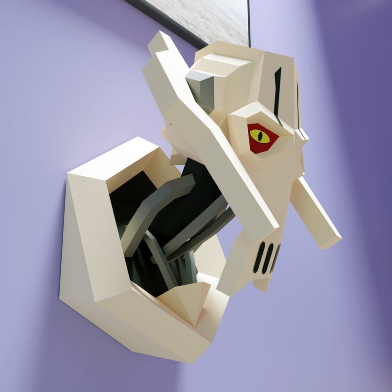 Papercraft General Grievous Star Wars, Wall Model, Pdf, SVG and DXF ...