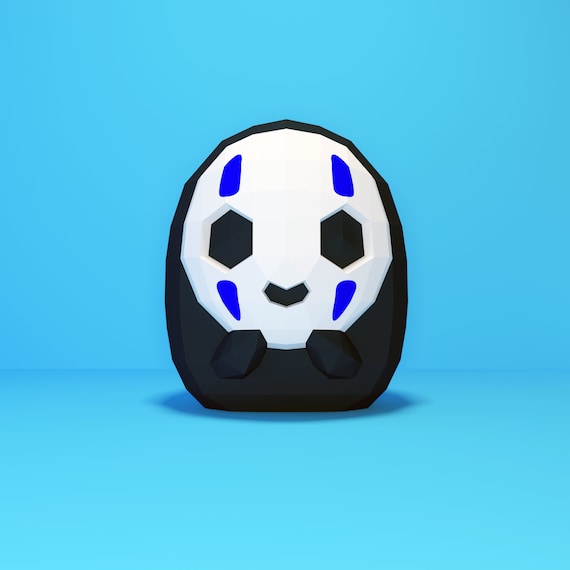 Papercraft No-face Sin Caradiy PDF Dxf Svg Low Poly - Etsy