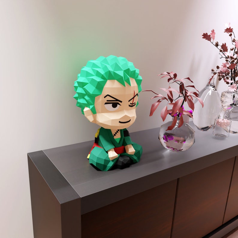 Papercraft Zoro, Dog, Pdf, SVG and DXF Format Compatible With Cricut ...