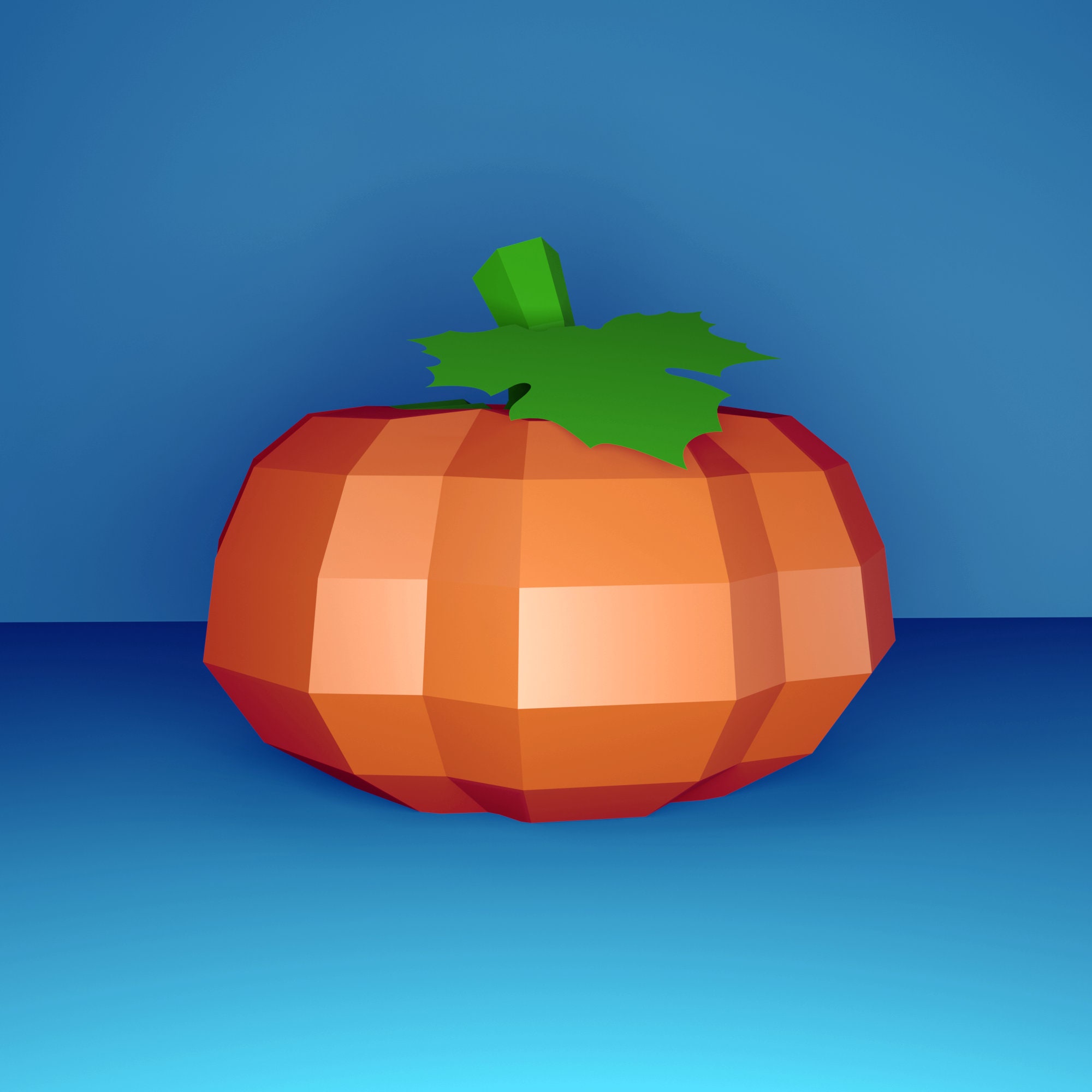 Papercraft Pumpkin Template Calabaza Paper Halloween DIY - Etsy
