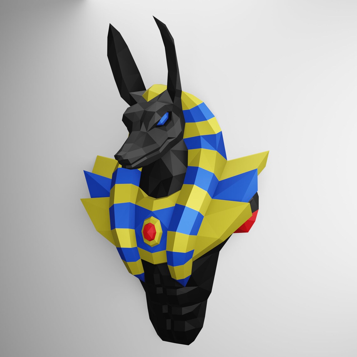 Papercraft Anubis Egyptian god formato Pdf Svg DXF. DIY | Etsy