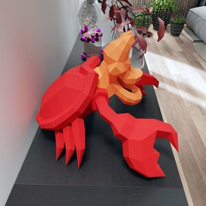 Papercraft Sebastian Crab Templates in Digital Format Pdf, Dxf and Svg ...