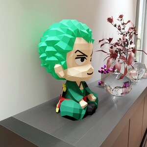 Papercraft Zoro, Dog, Pdf, SVG and DXF Format Compatible With Cricut ...