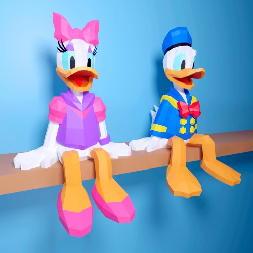 Papercraft Goofy Template DIY PDF FDX Low Poly Origami - Etsy Australia