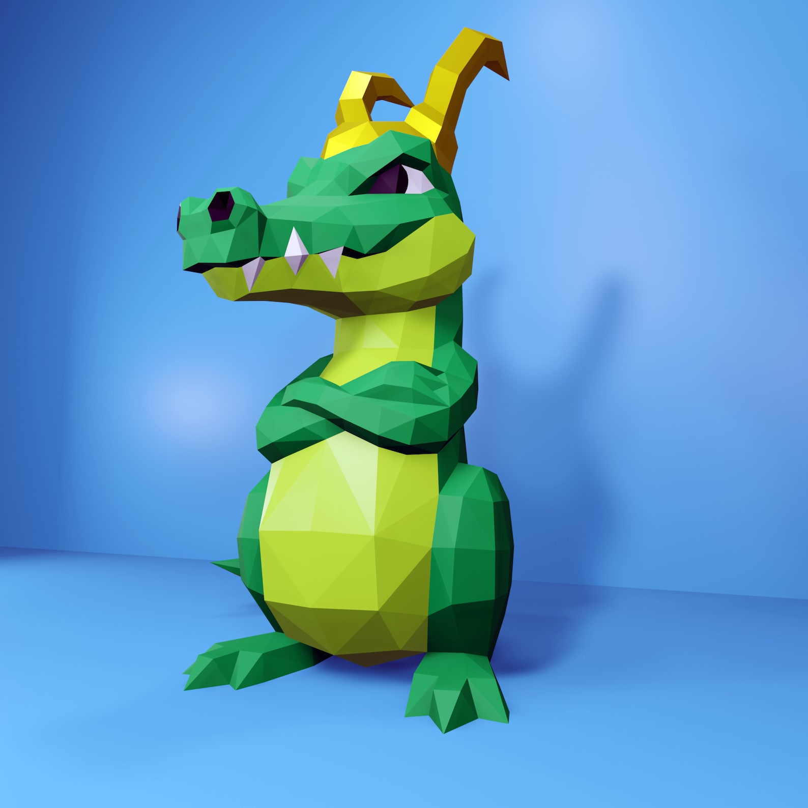 Papercraft Alligator Cocodrilo DIY KIT Template Super - Etsy
