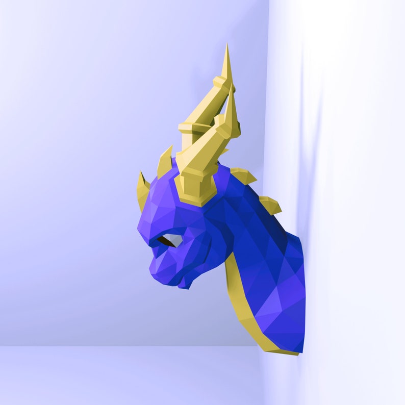 Papercraft De Dragon DIY KIT Template Decoration Low - Etsy Australia