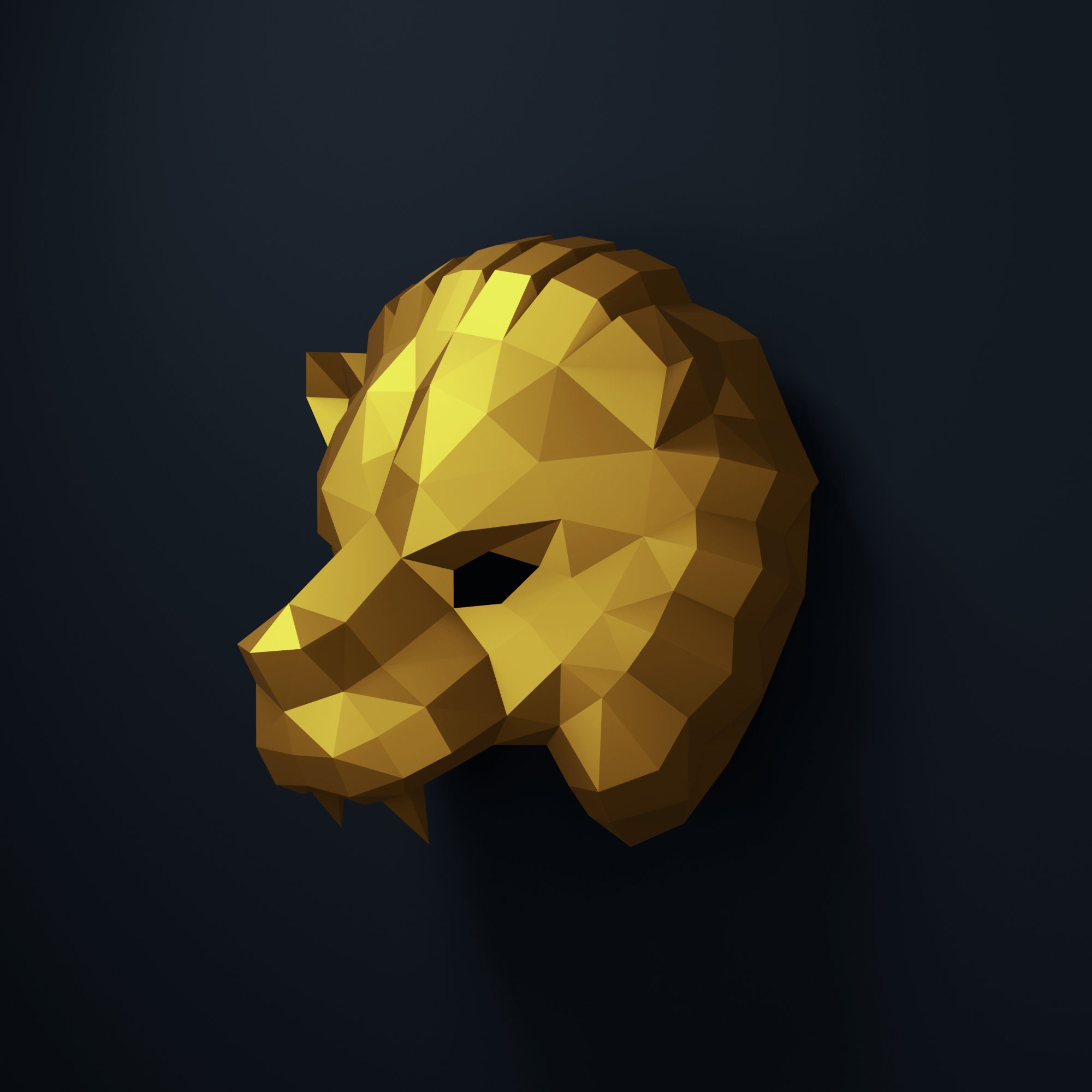 Papercraft Lion Mask template Pdf/ Mascara leon VIP Juego del - Etsy México