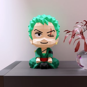 Papercraft Zoro, Dog, Pdf, SVG and DXF Format Compatible With Cricut ...