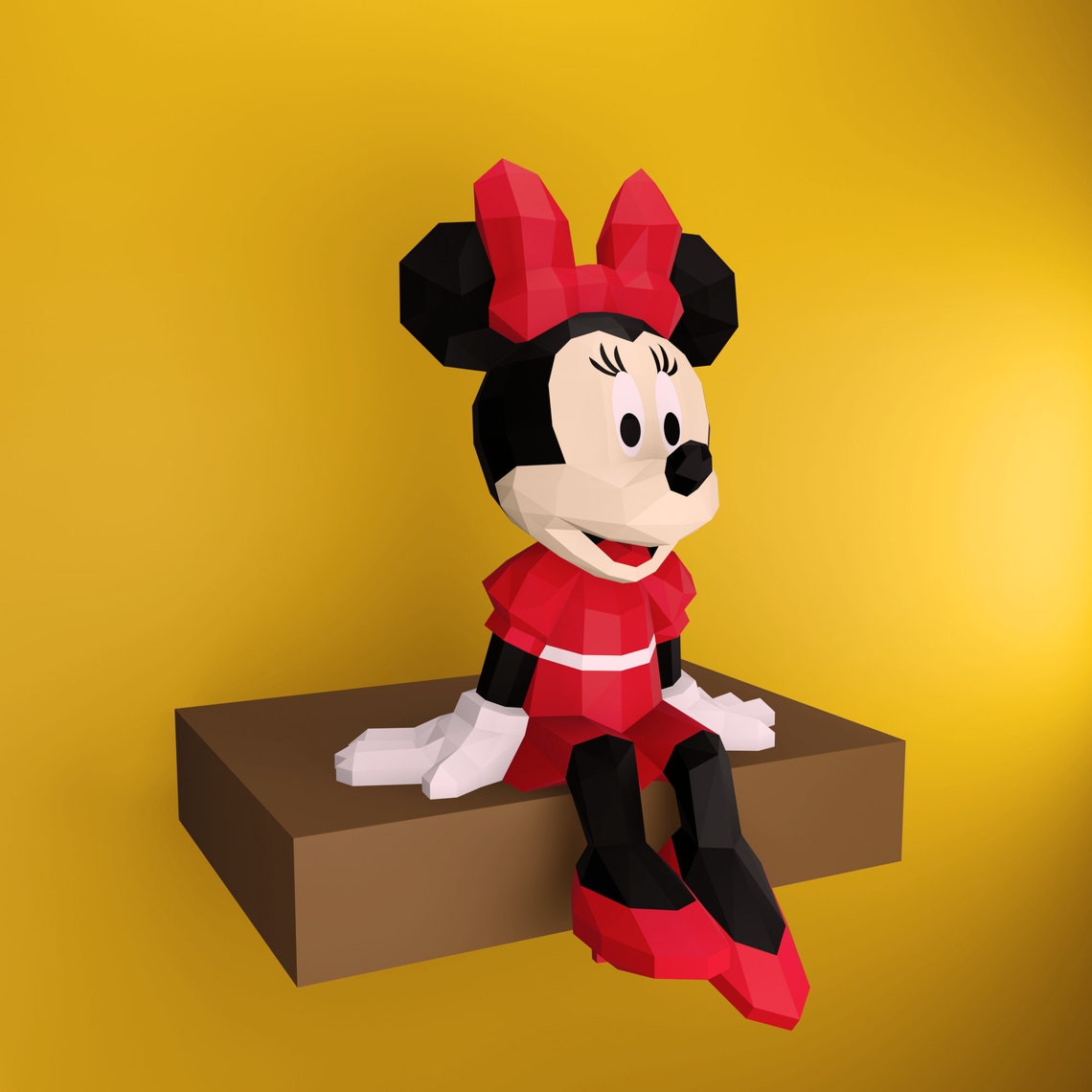 Papercraft MInnie mouse Pdf SVG and DXF format compatible - Etsy.de
