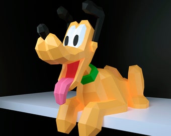 Papercraft Goofy Template, DIY PDF, FDX, Low Poly, Origami, Pepakura ...