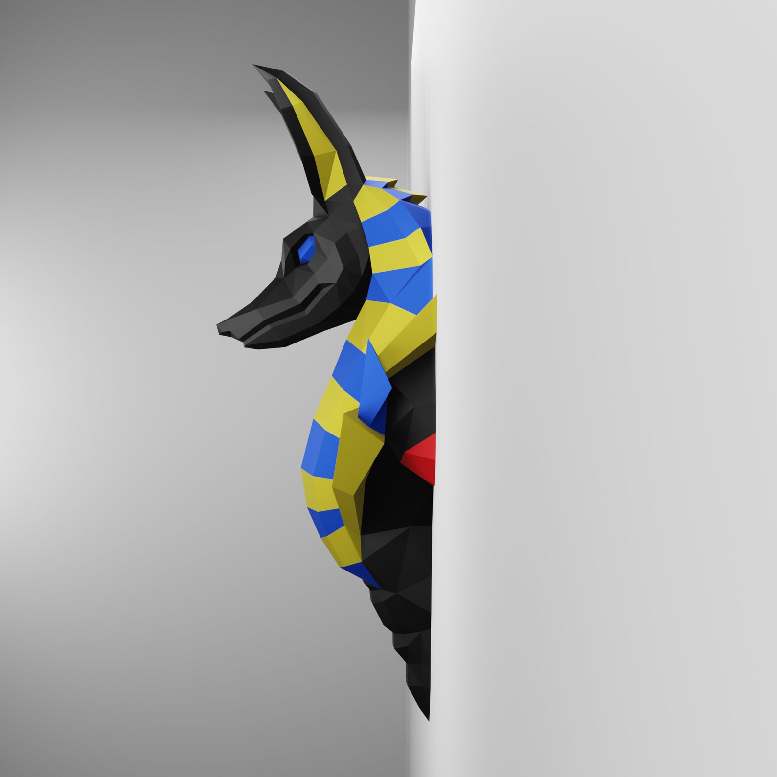 Papercraft Anubis Egyptian god formato Pdf Svg DXF. DIY | Etsy