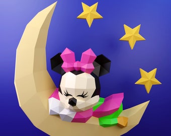 Papercraft Goofy template, DIY PDF, FDX, Low Poly, origami, Pepakura ...