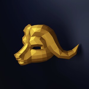 Papercraft Buffalo Mask Template PDF / Buffalo Mask VIP Squid Game ...