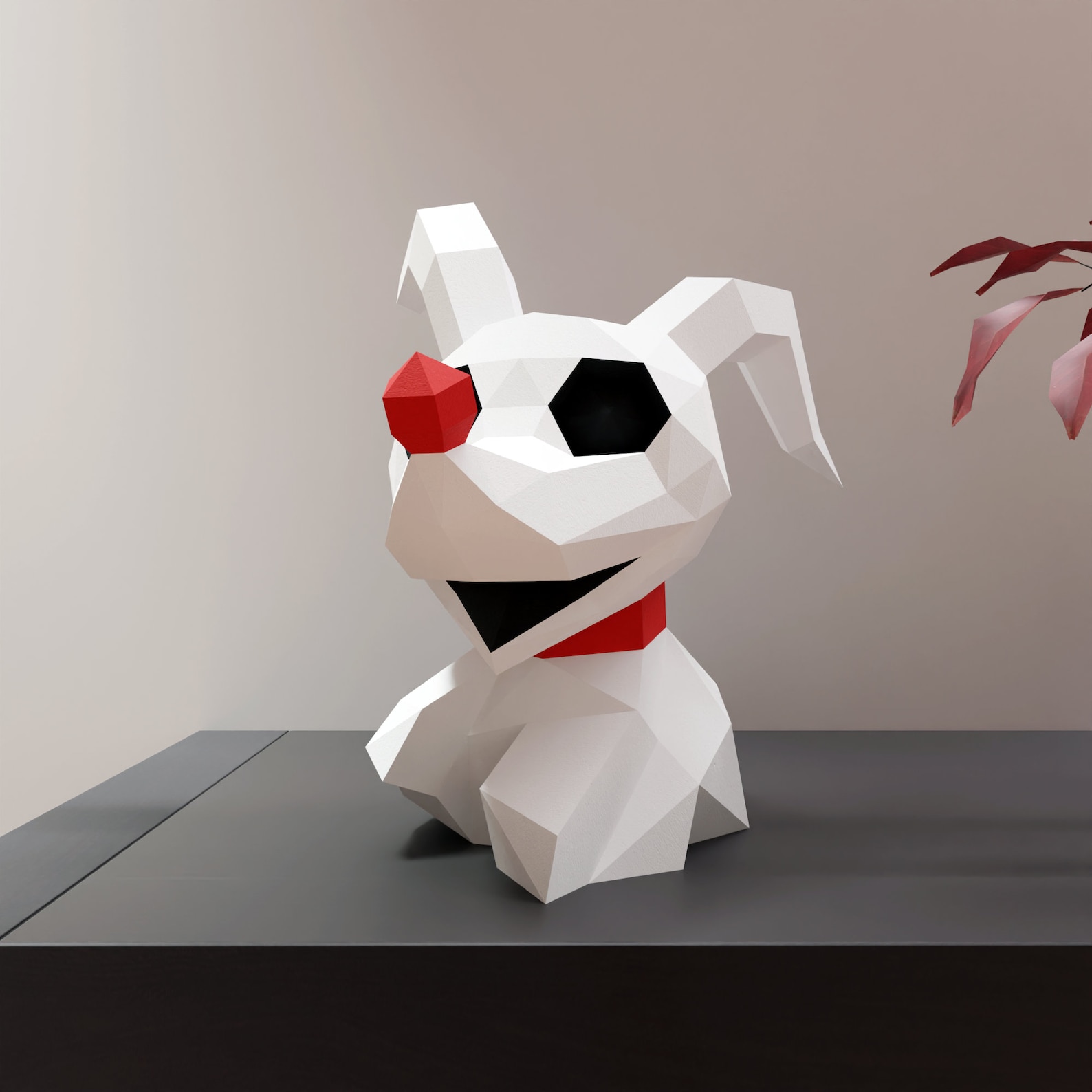 Papercraft Zero Dog Chibi, Format Pdf, SVG and DXF Format Compatible ...