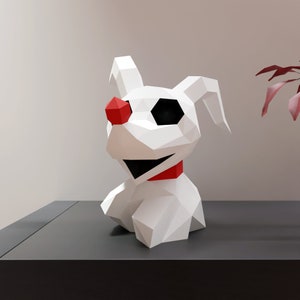 Papercraft Zero dog chibi, Format Pdf, SVG and DXF format compatible ...