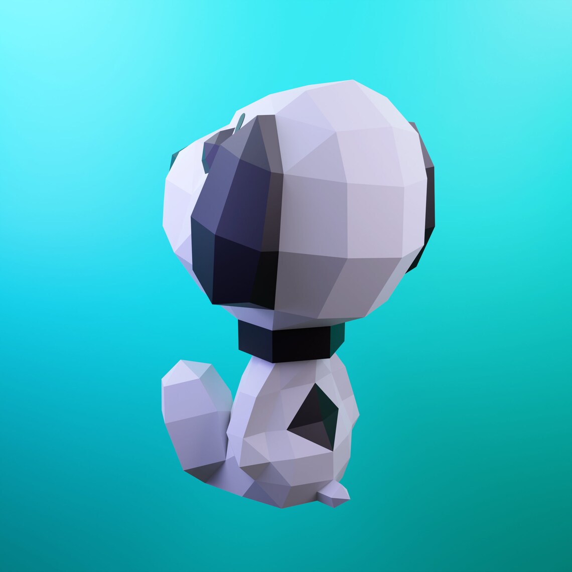 Papercraft snoopy, dog, template, DIY PDF, FDX and svg, Low Poly, raton ...