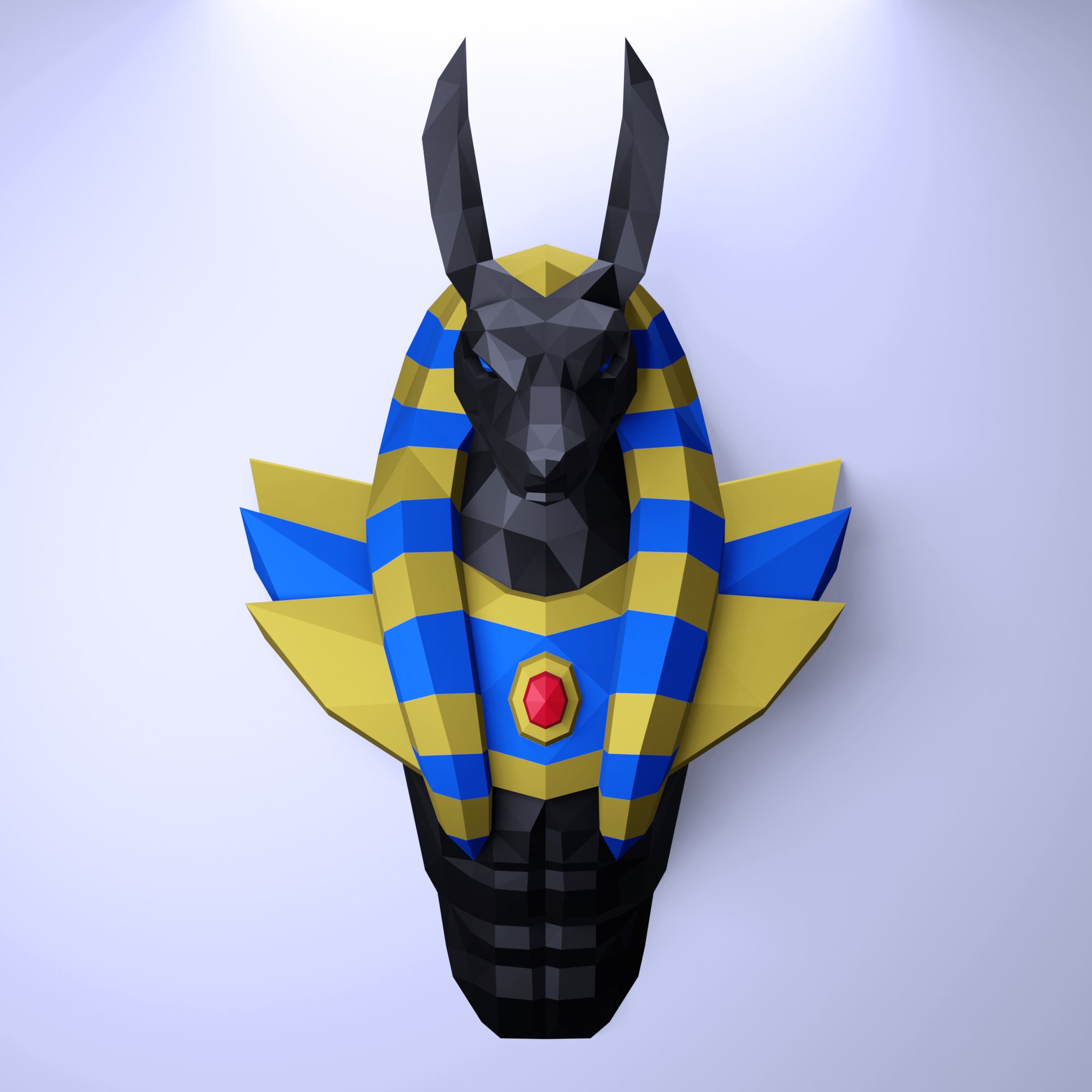 Papercraft Anubis Egyptian God Formato Pdf DXF. DIY KIT - Etsy UK