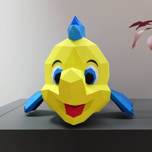 Papercraft Flounder Templates in Digital Format Pdf, Dxf and Svg ...