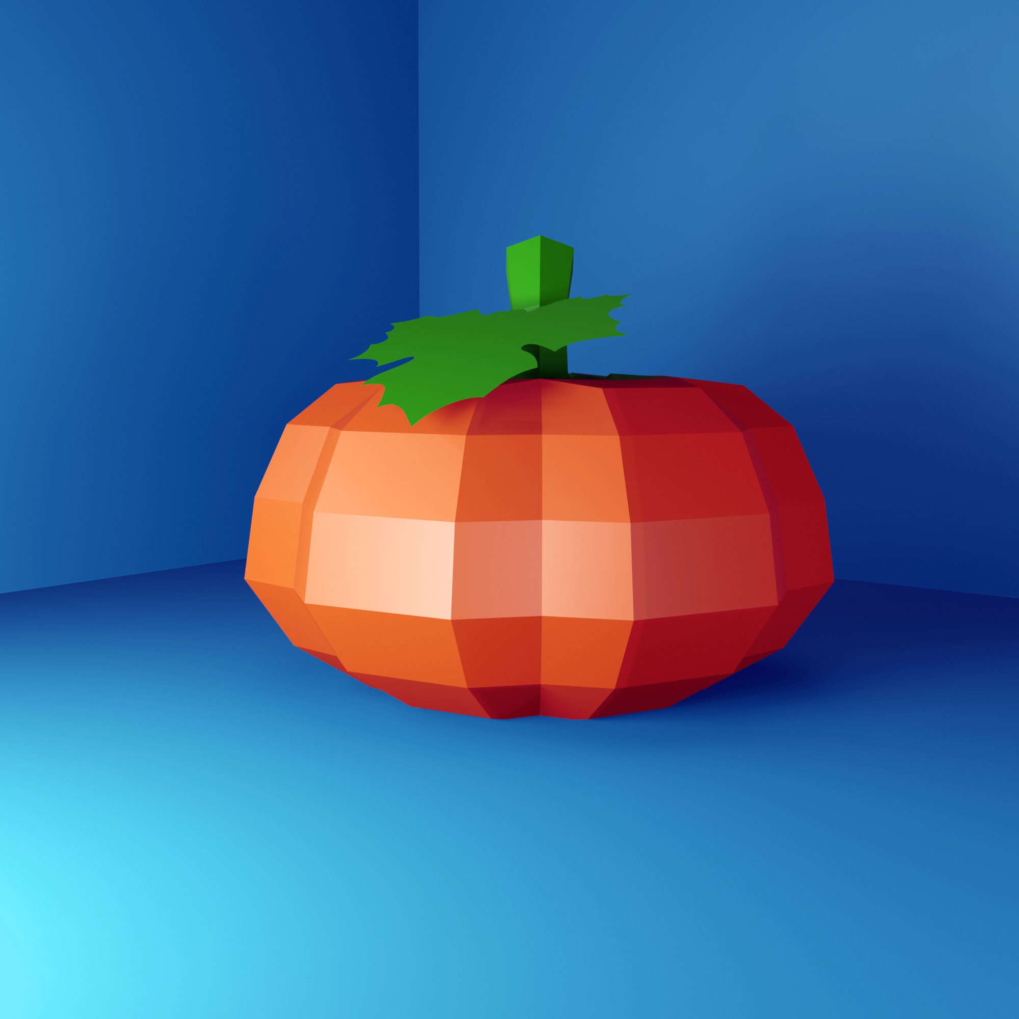 Papercraft Pumpkin Template Calabaza Paper Halloween DIY - Etsy