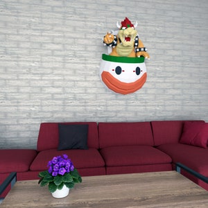 Papercraft Bowser, Wall Templates in Digital Format Pdf, Dxf and Svg ...