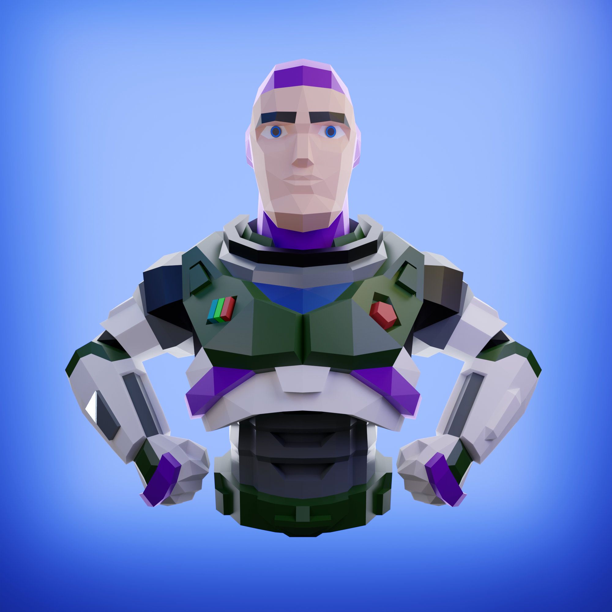 Papercraft buzz lightyear DIY PDF FDX Low Poly origami - Etsy México