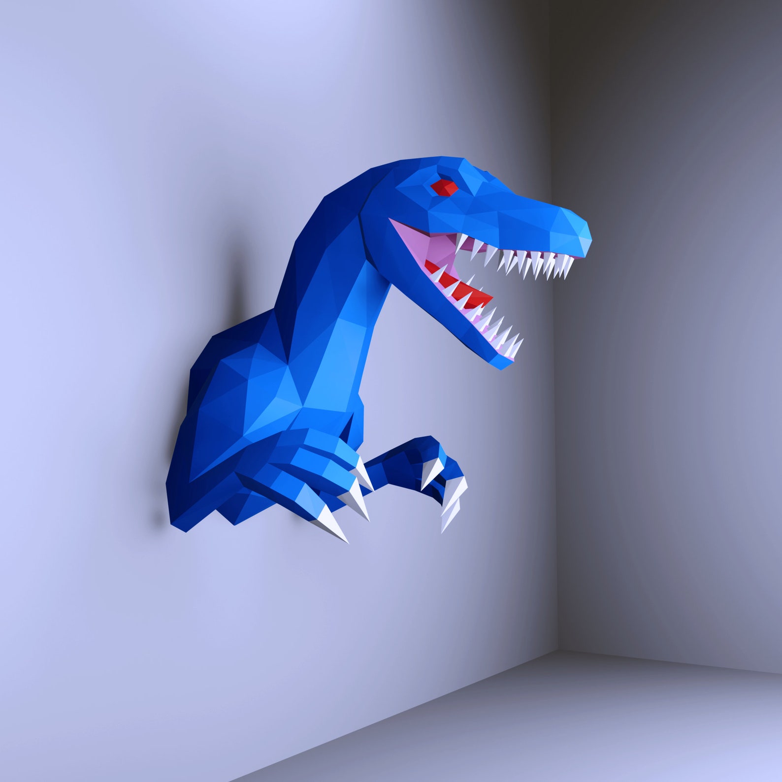 Papercraft Velociraptor Dinosaurio DIY KIT Template - Etsy México