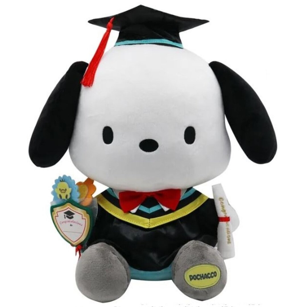 Kawaii Graduation Pochacco Grad Customized Tag Gift Soft Huggable ...