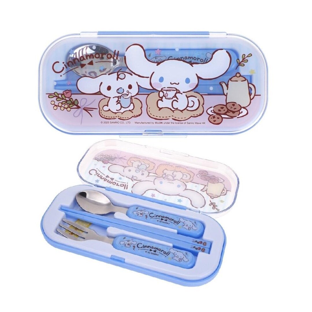Cinnamoroll Puppy Cutlery Set Stainless Steel Spoon & Fork Plastic ...