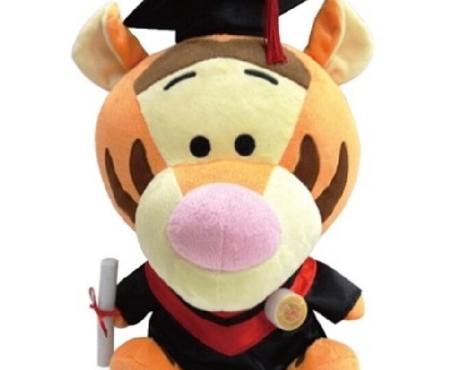 Graduation Winnie the Pooh Tigger Grad Gift Soft Huggable Stuffed ...