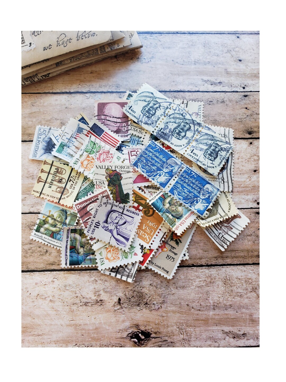 15x Antique Used Stamps for Junk Journal Kit Ephemera Pack Lot ...